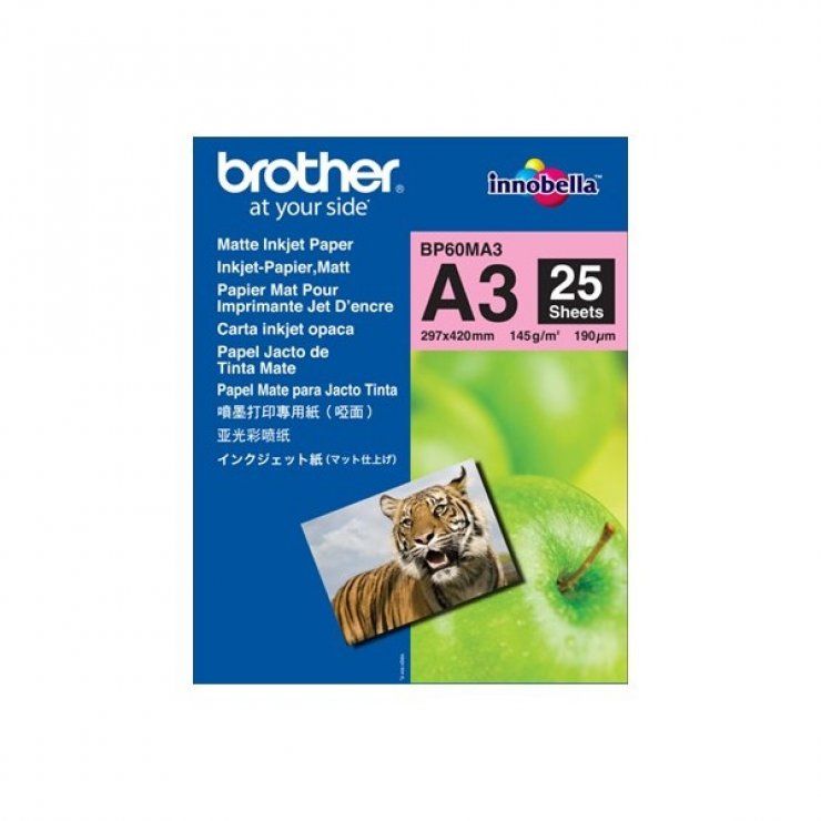 Brother BP60MA3 A3 噴墨啞面相紙（Matt Inkjet Paper） - Digitals Limited